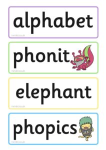 'ph' alien and real words - St Philip Westbrook C of E Primary School