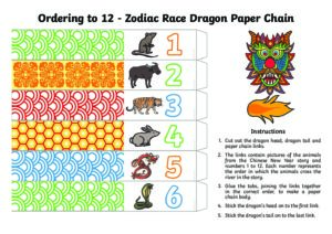 Ordinal number paper chain - St Philip Westbrook C of E Primary School