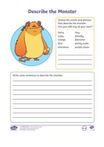 Describe the Monster - St Philip Westbrook C of E Primary School